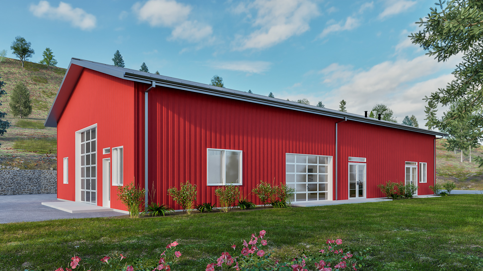 The Willow Creek Barndominium | Radius Home Plans