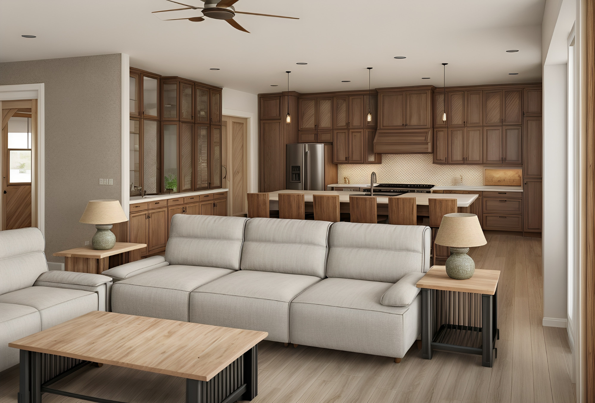 Two-Story New American House Plan with 5 En-Suite Bedrooms & Detached ...