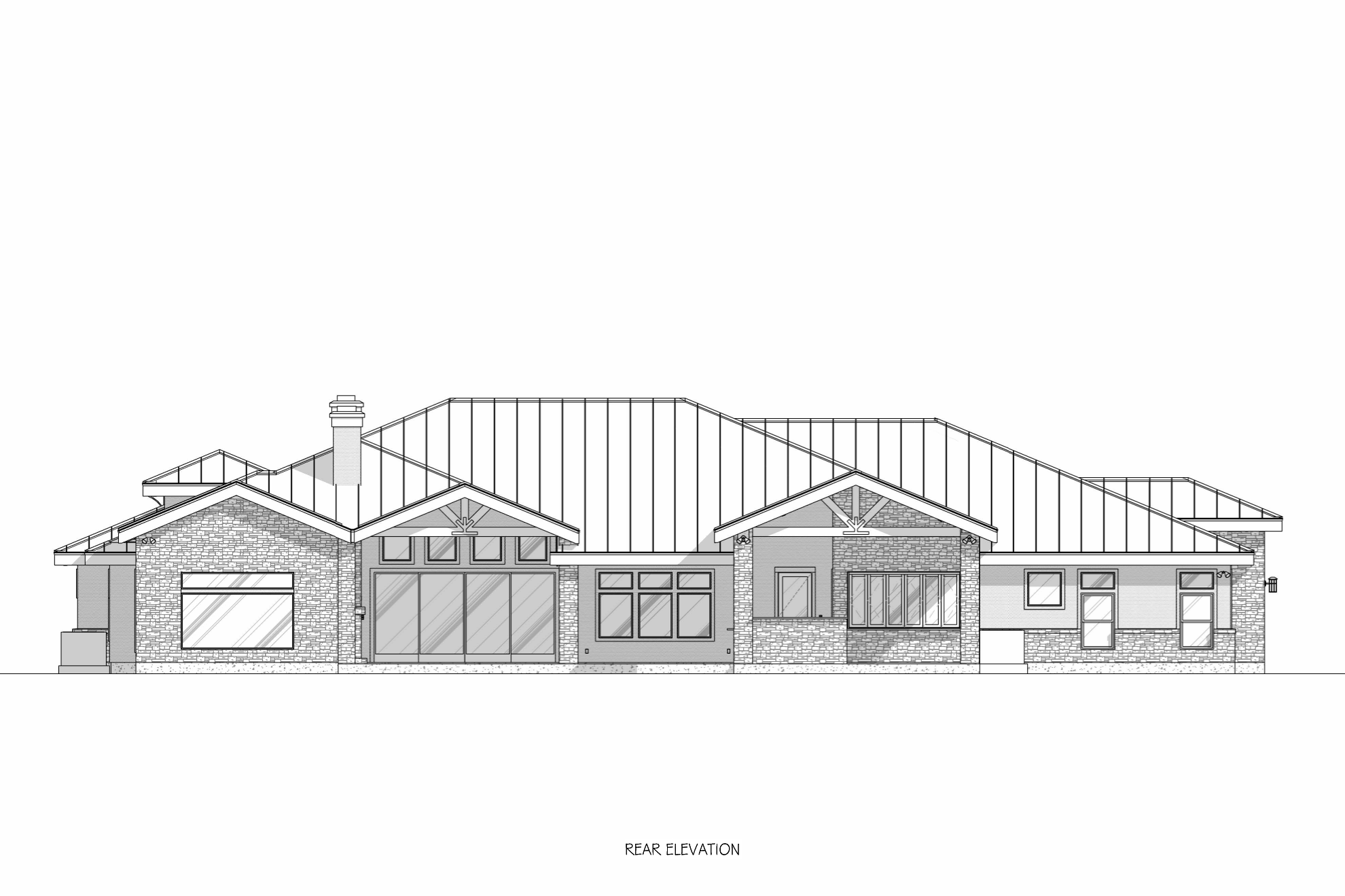 Modern One-story Luxury House Plan – 4 Beds, Game Room & Media Room